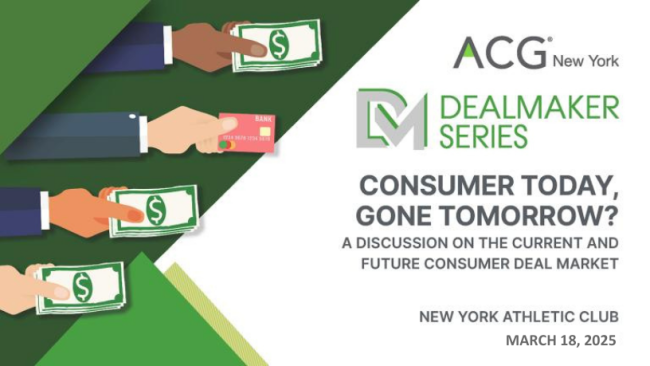 2025 ACG NY DealMaker Series - March Edition | ACG New York